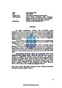 ANALISA TEKNIK KOMUNIKASI DALAM KAMPANYE DIGITAL BAIK BERISIK PADA MEDIA SOSIAL INSTAGRAM ...